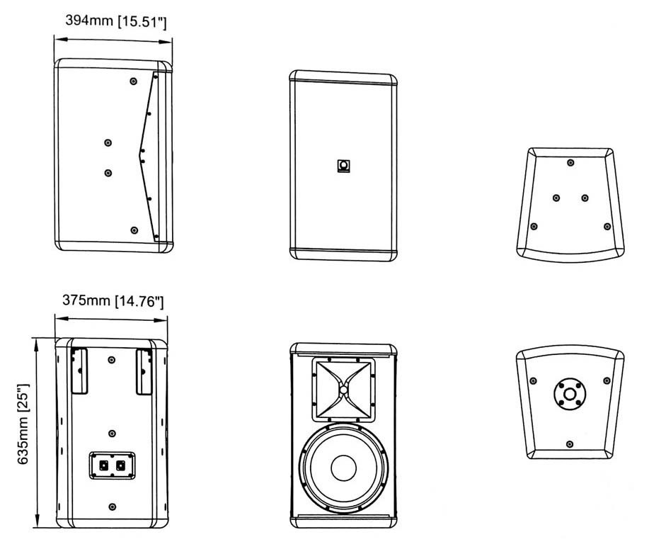 Loa Full Passive 2000W 12inch Turbosound KT12-HP